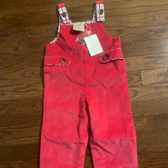 The Beaufort Bonnet Company | Bottoms | Nwt Tbbc Red Corduroy Overalls ...